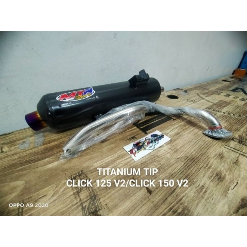 MT8 PIPE IN DIFFERENT COLOR FOR HONDA CLICK 125 V2/CLICK 150 V2/CLICK ...