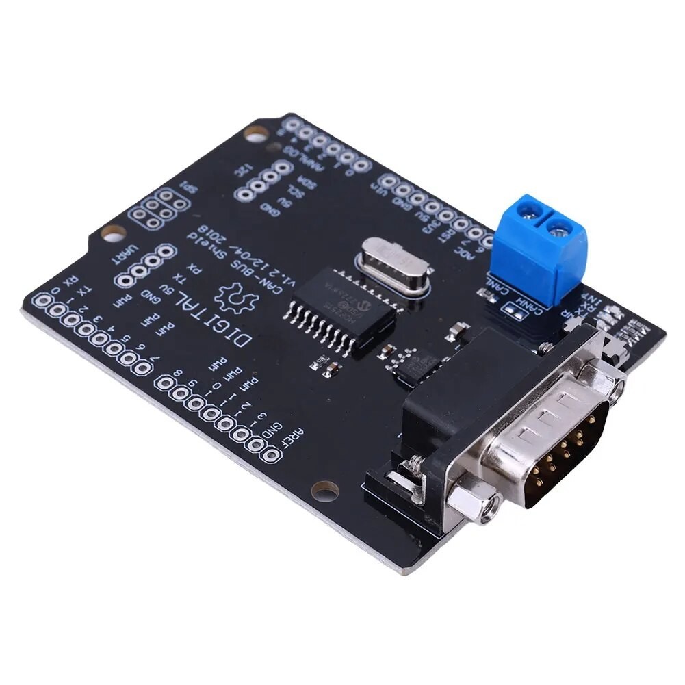 MCP2515 CAN BUS Shield SPI 9 Pins Standard Sub-D Can Bus Shield Development Board DC 5-12V for ...