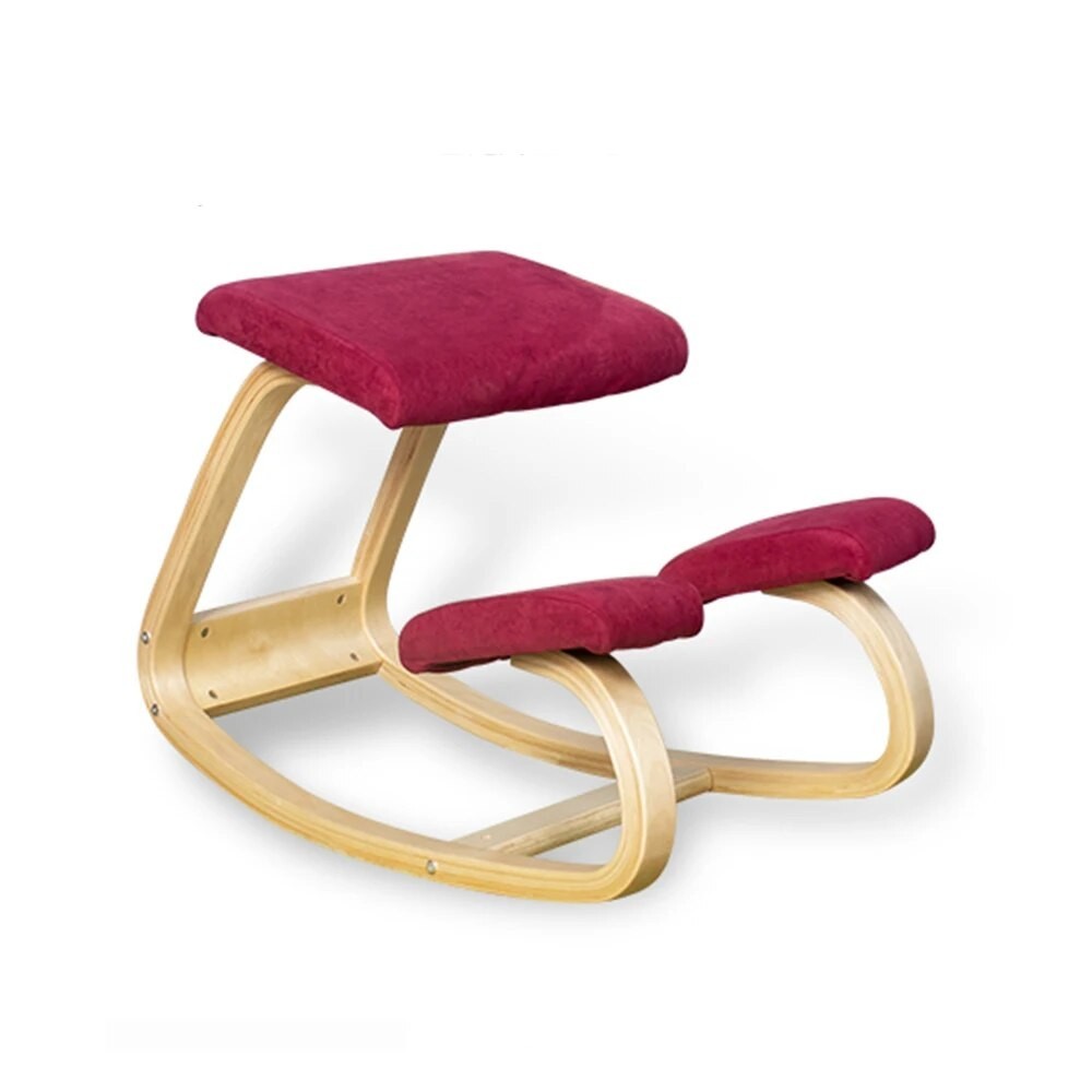 Wooden Kneeling Chair Stool Ergonomic Correct Posture Computer Chair ...