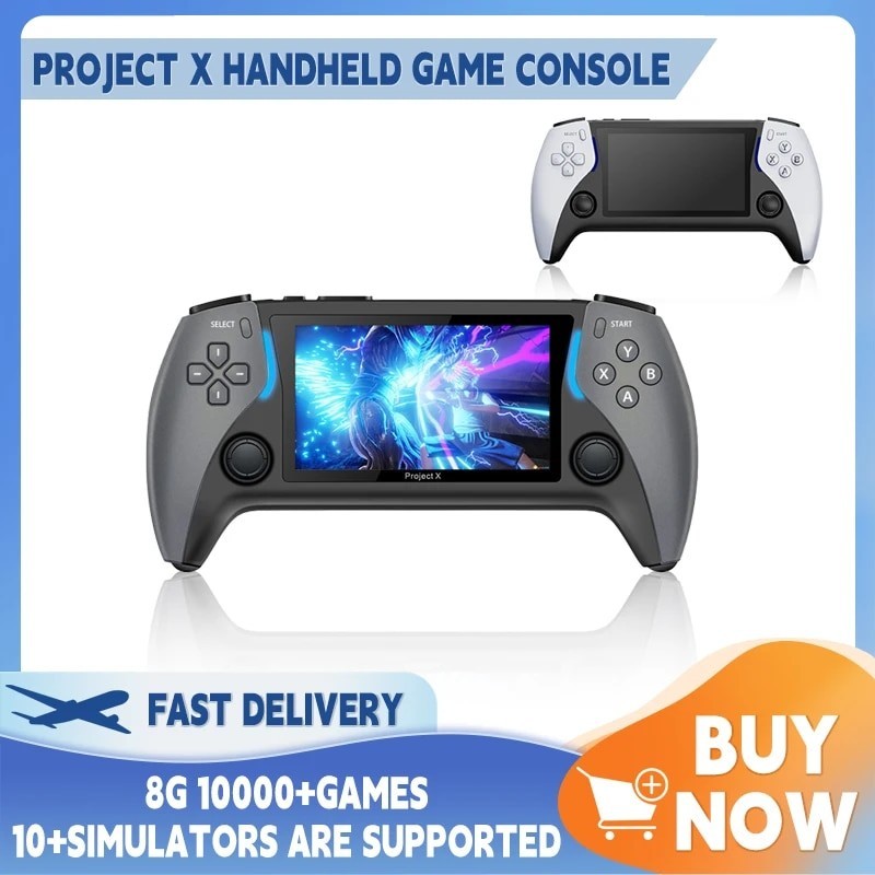 New Project X 4.3-Inch High-Defintion Ips Screen handheld Game Console ...