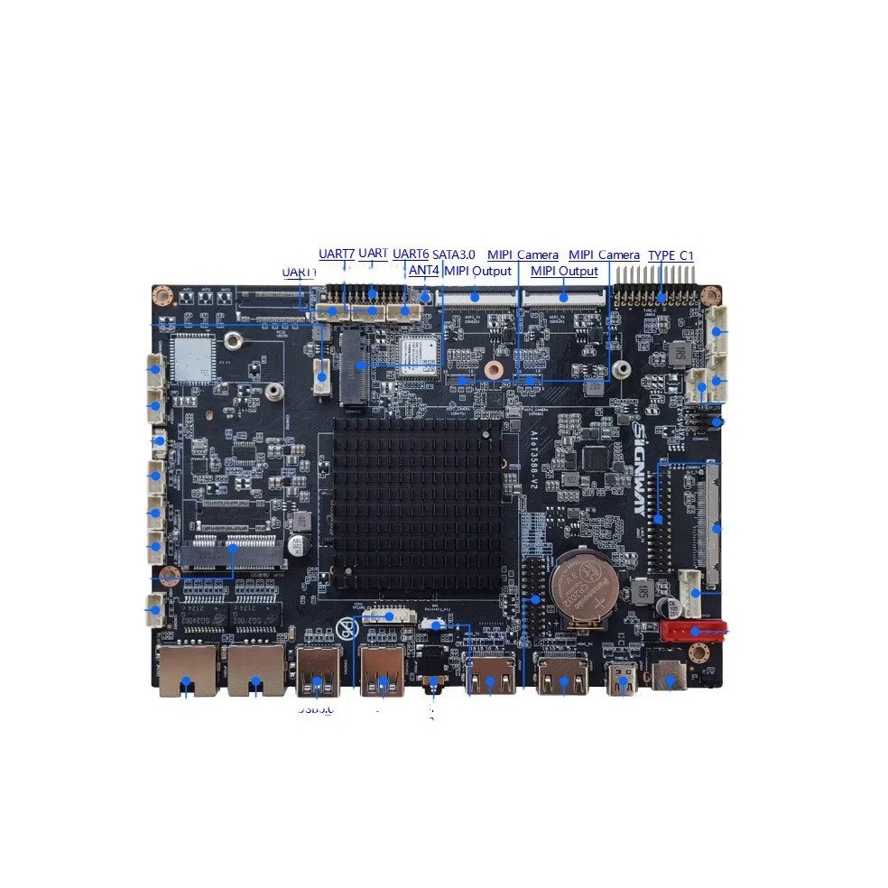 1PCP New design T3588 EDP HDM-I MIPI 8k 4k digital signage advertising ...