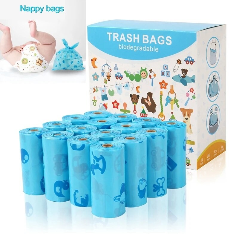 240 Count Diaper Disposal Bag Eco-Friendly Baby Disposable Diaper Bags ...