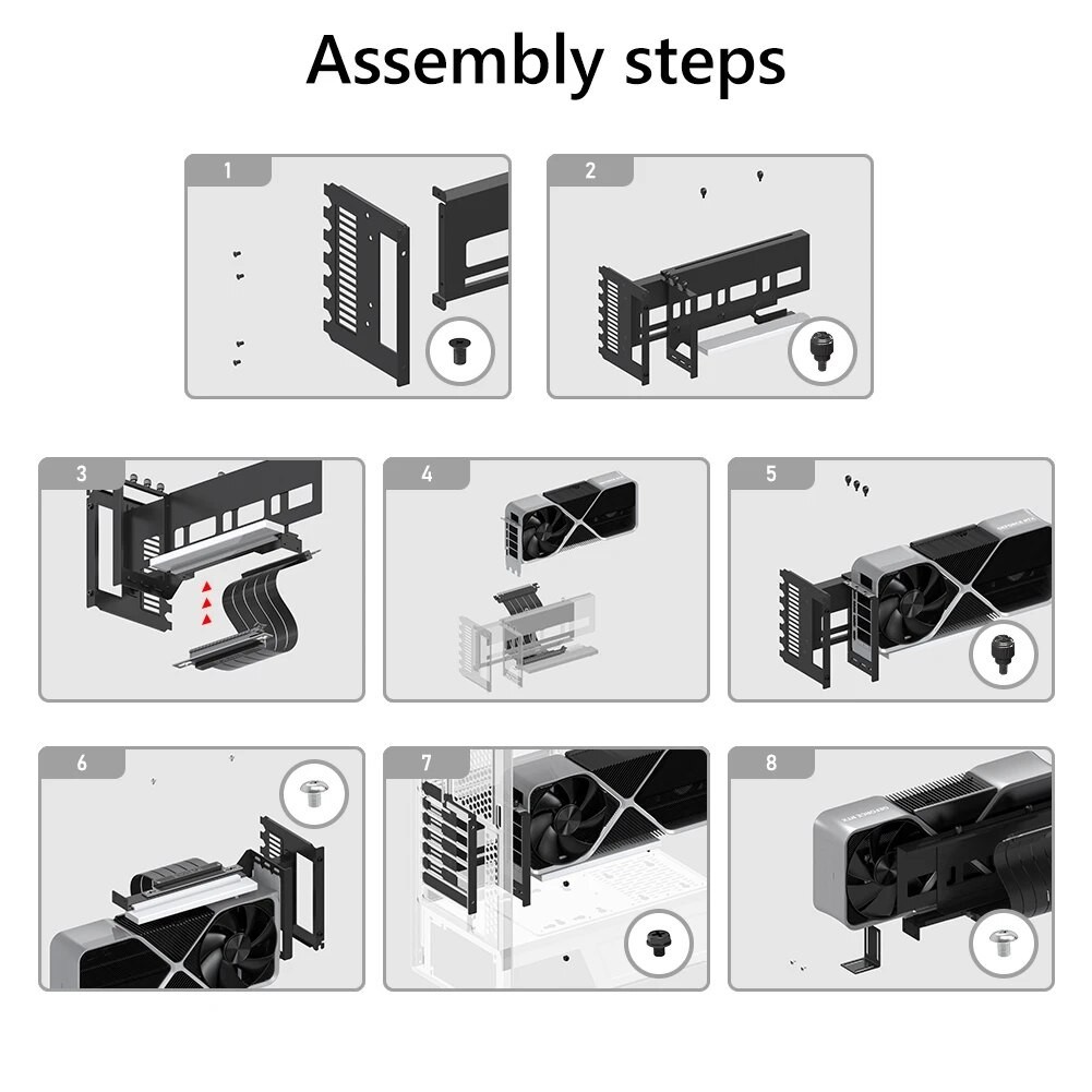 high quality Graphics with X16 Adapter Bracket Card Cable Support ...