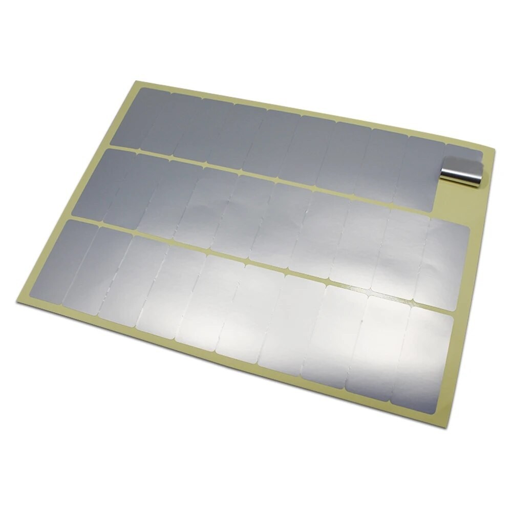 69m Wholesale Blank PET Dumb Silver Sticker Label Printing Paper ...