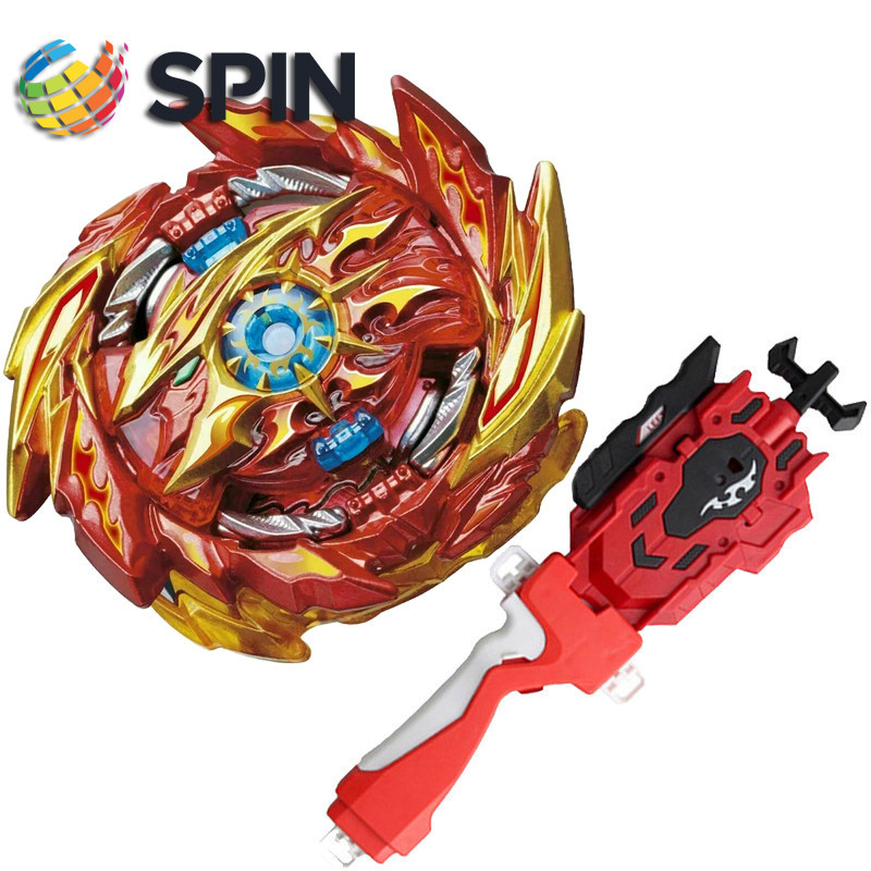 Single Beyblade Burst B-159 Super Hyperion Alloy Metal Kreisel Top B-88 Launcher Grip Beybladed ...