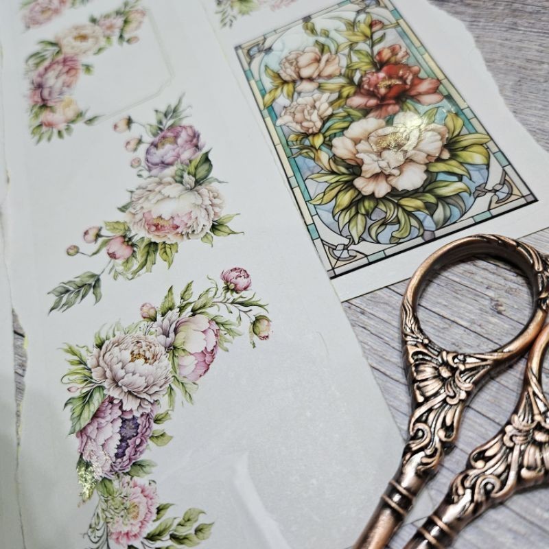 Mistula Peony Matte PET Tape Flower Masking Washi Tape (Roll) | Shopee ...