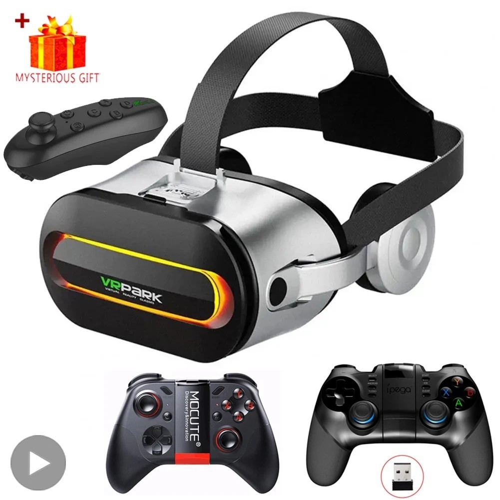 Viar 3D Virtual Reality VR Glasses Headset Bluetooth Devices Helmet ...