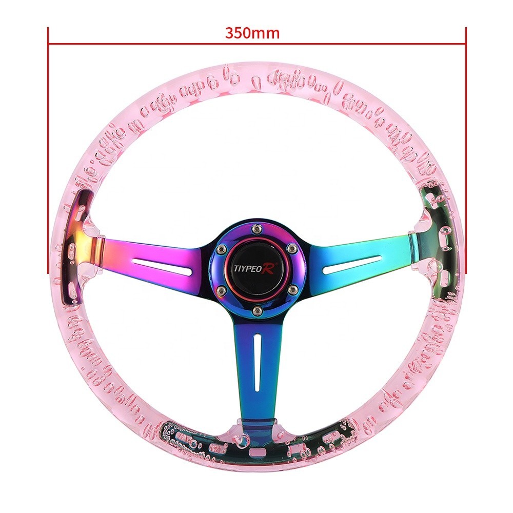 new 2021 steering wheel yoke steering wheel flat bottom acrylic fiber ...
