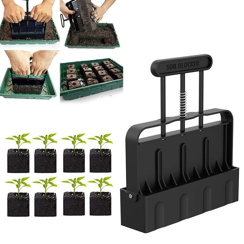Handheld Soil Block Maker Manual Soil Block Maker Garden Garden Sowing ...