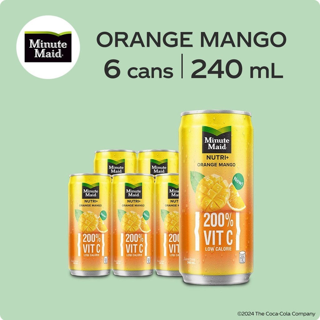 Minute Maid Nutri+ Orange Mango 240mL - Pack of 6 | Shopee Philippines