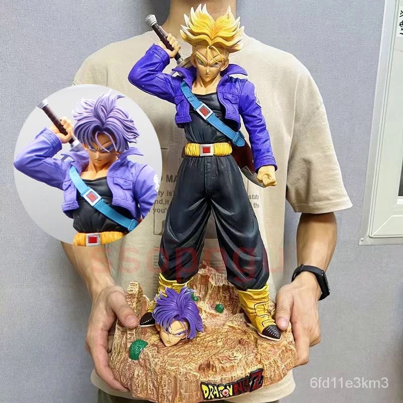 HQS Dragon Ball Z DBZ Figures Son Goku VS Nappa 42cm Japanese Anime PVC ...