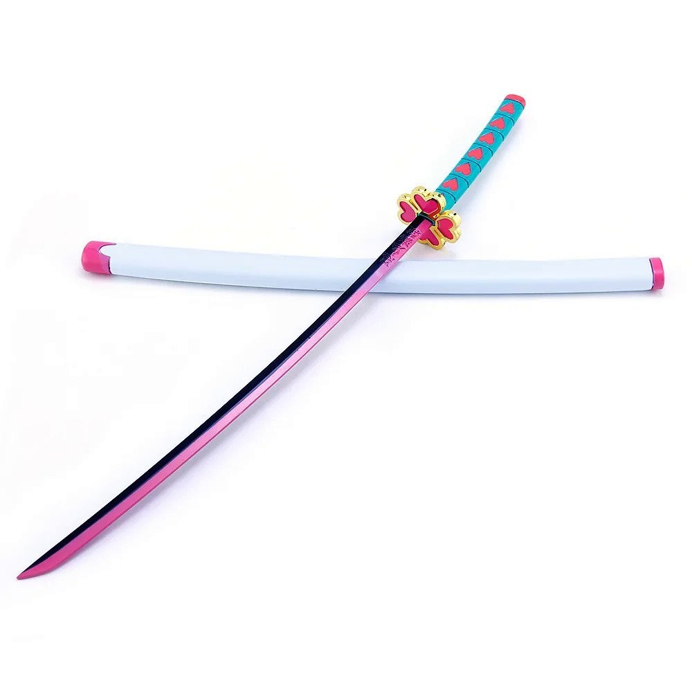 Demon Slayer Sword Kanroji Mitsuri Nichirin Blade Alloy Sword Mini ...