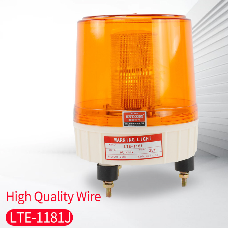 industrial rotating yellow led beacon strobe flashers warning light and ...