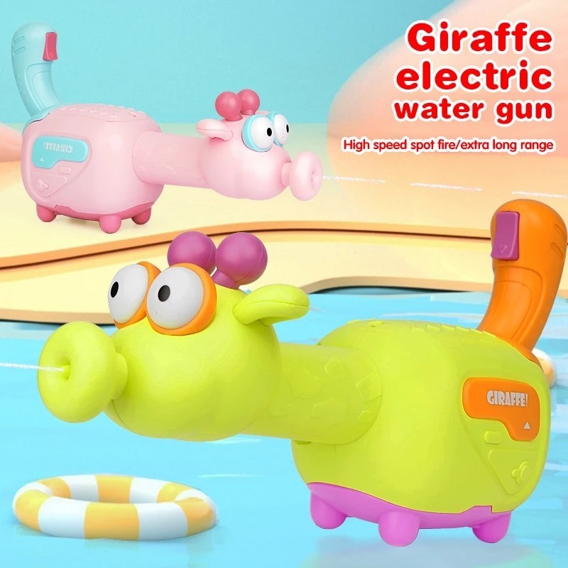 Electric Water Gun Kids Toy Giraffe Soaker Automatic Blaster Summer Toy ...
