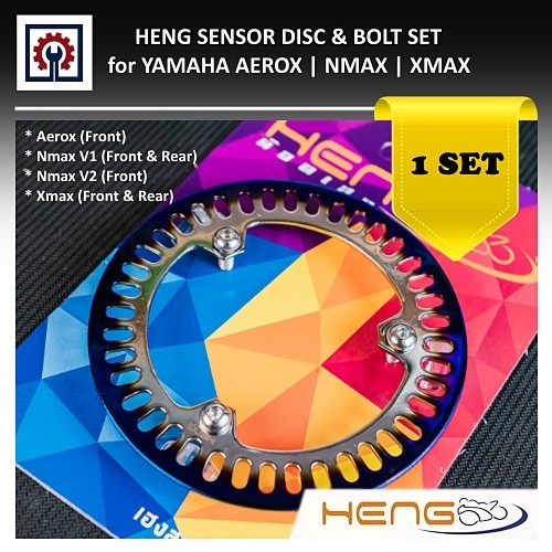 HENG SENSOR DISC & BOLT SET for YAMAHA AEROX | NMAX | XMAX | 1 SET ...