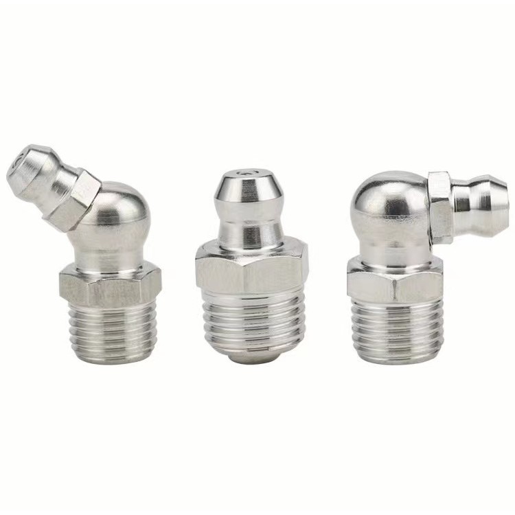 1/8-28 BSP galvanized iron oil nozzle straight bending ship grease ...