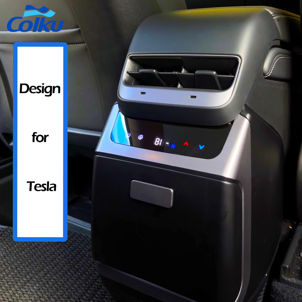 Model Y Mini Central Armrest refrigerator 12V Car Fridge Freezer And ...