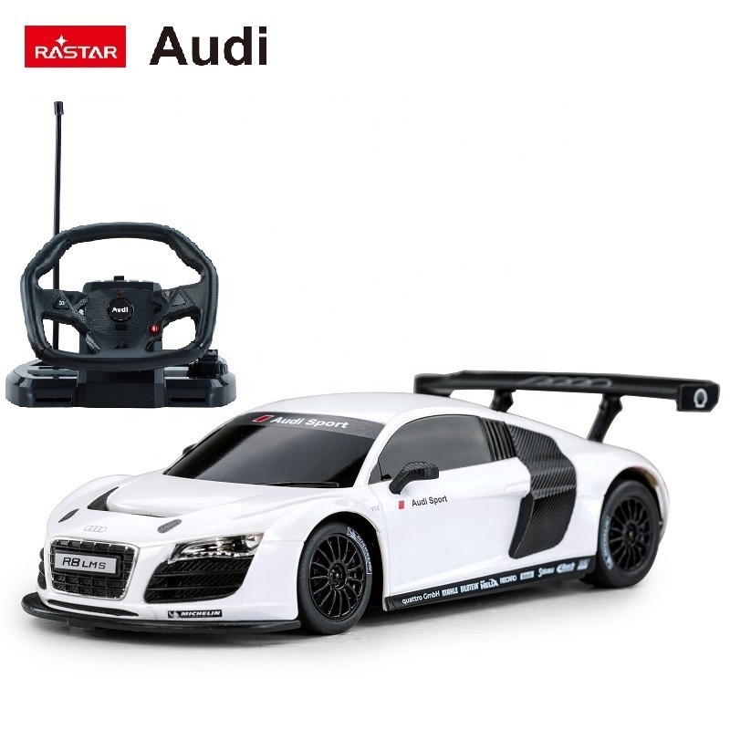 Rastar 1:18 Audi R8 RC Car High Speed Steering Wheel Electric Radio ...