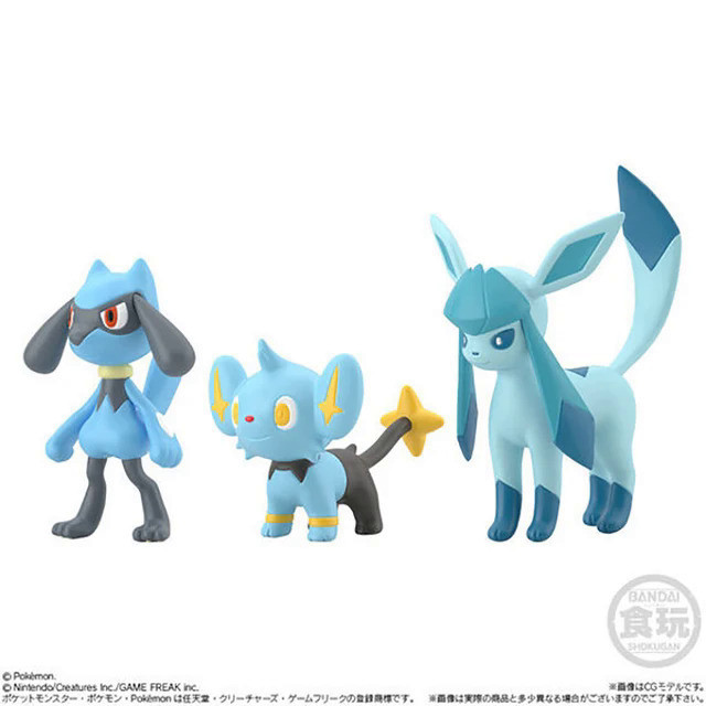 ZNSY ☆ Bandai Pokemon SCALE WORLD Sinnoh 2St Bullet Dawn Riolu Leafeon ...