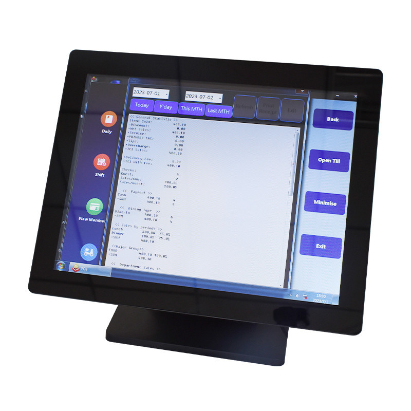 Supermarket cashier machine cash drawer mini printer for android ...