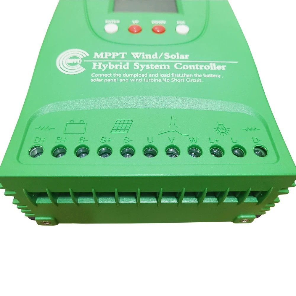 2800W MPPT Hybrid Wind Solar Charge Discharge Booster Controller 12V 24V 48V Regulator For ...