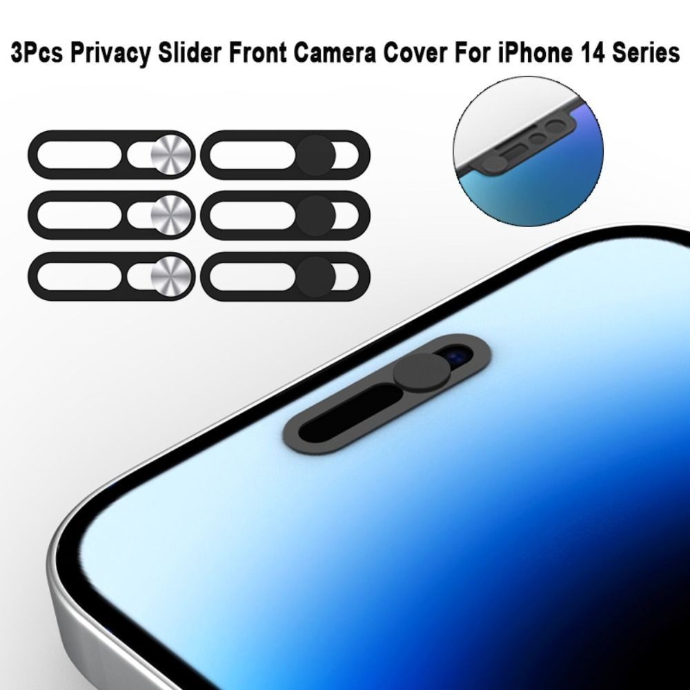 3PCS Front Camera Slider Lens Sticker Metal Webcam Cover Phone for ...