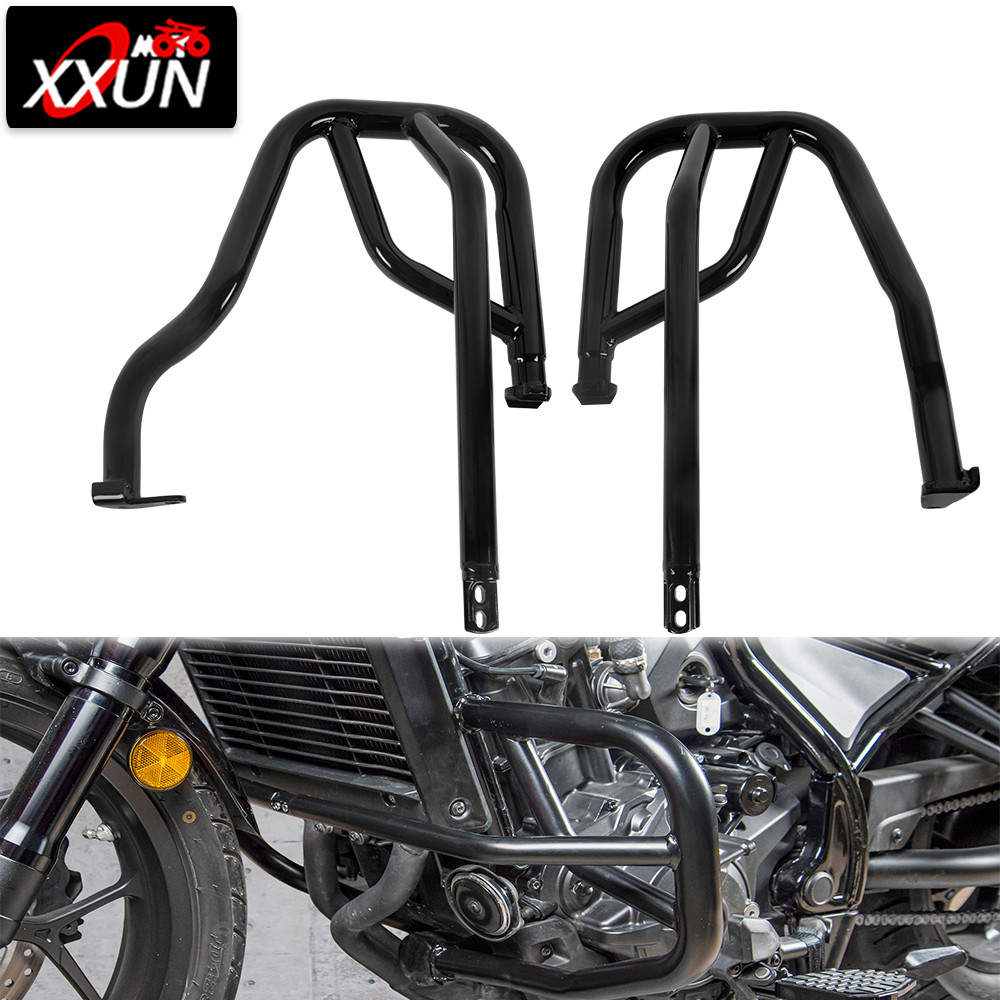 XXUN Motorcycle Crash Bar Engine Guard Frame Falling Protector Bumper ...