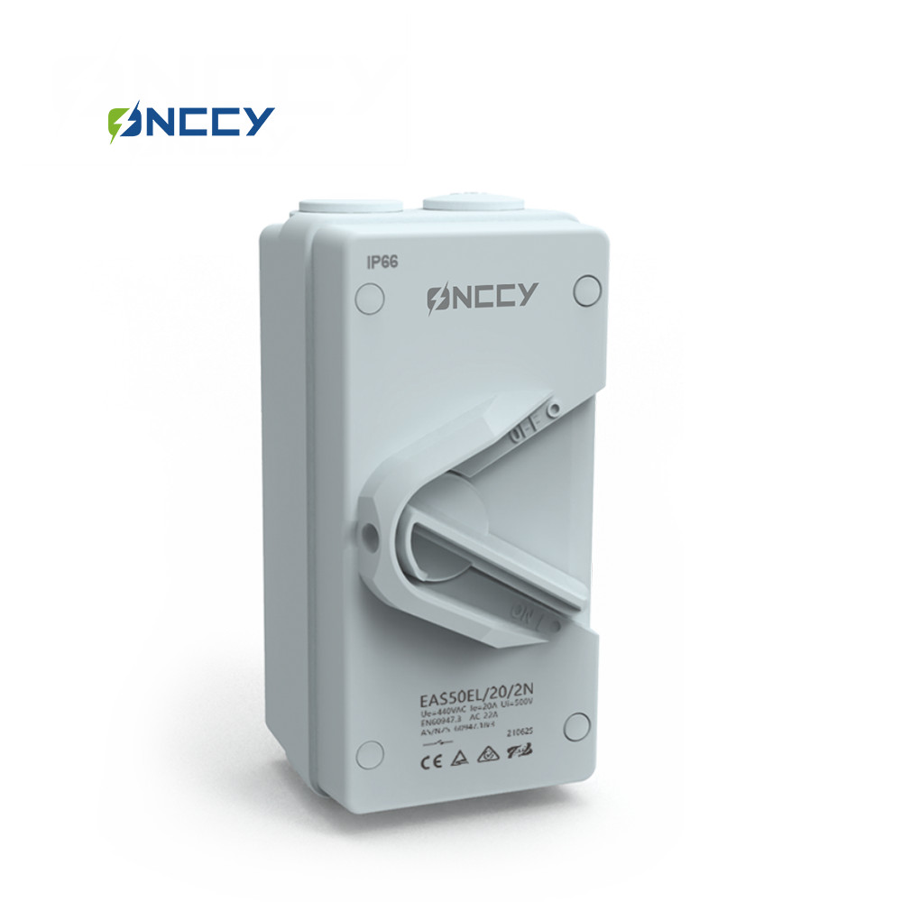 EAS50 Waterproof AC Isolator Switch 1P/2P/3P/4P 20A/35A/63A IP66 | Shopee Philippines