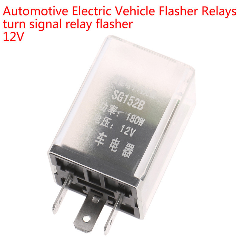 ~3pins Car LED Flasher Relay 12V Universal Electronic Turn Signal Rate ...