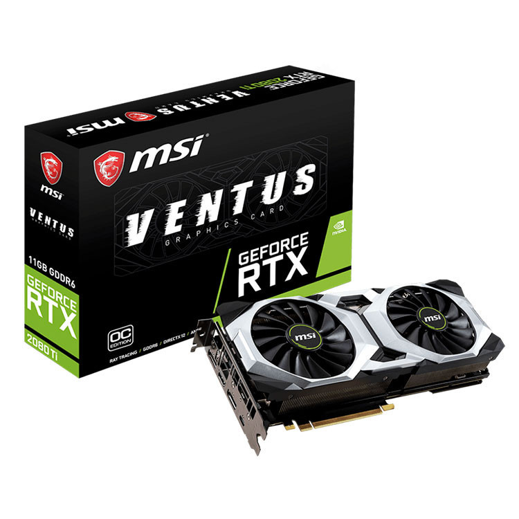 MSI NVIDIA GeForce RTX 2080 TI 11G OC Gaming Graphics Card GDDR6 PCI ...