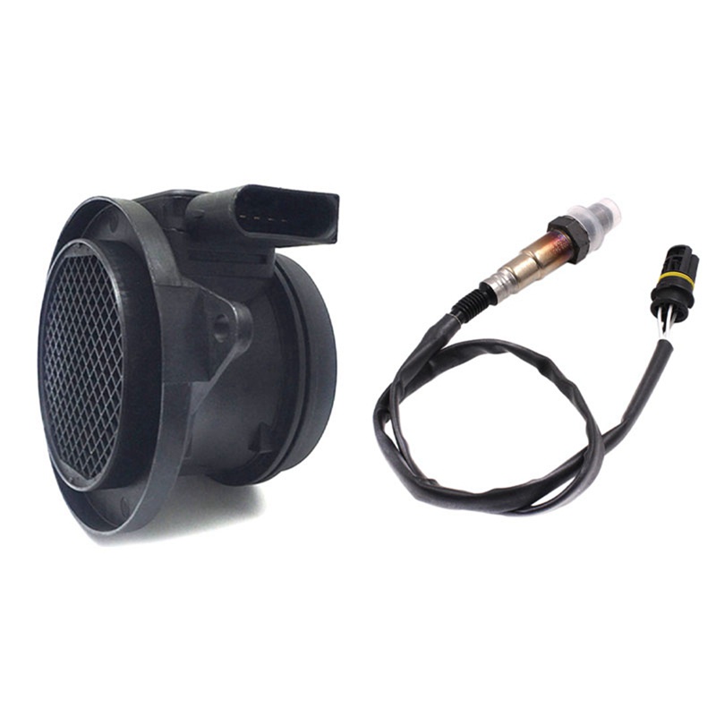 1 Pcs Mass Air Flow Sensor Meter For Mercedes Benz & 1 Pcs O2 Oxygen ...