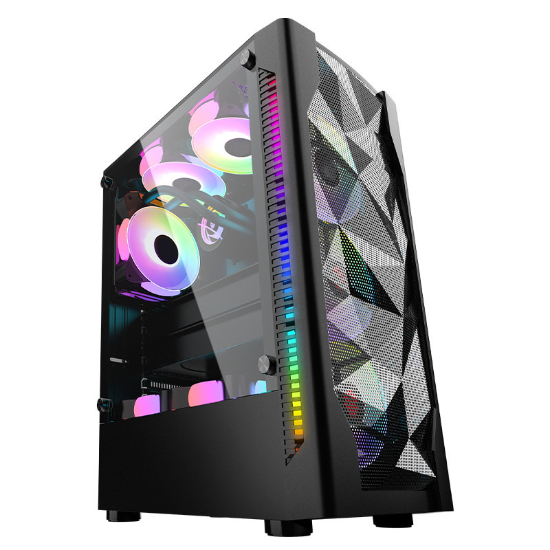High dustproof quality chasis pc gamer full tower tempered gaming case ...