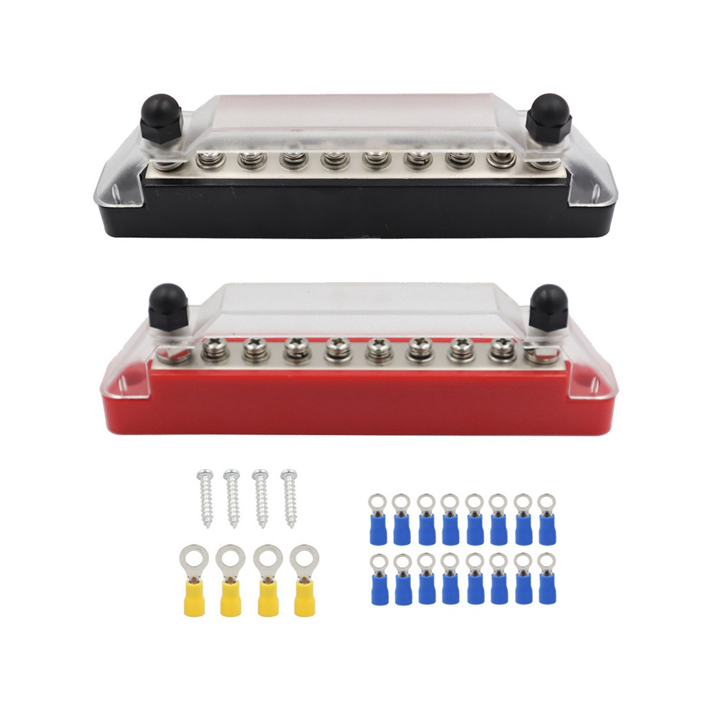 10 Way Screw Terminal Blocks 150A Busbar with Terminals for Vehicle and ...