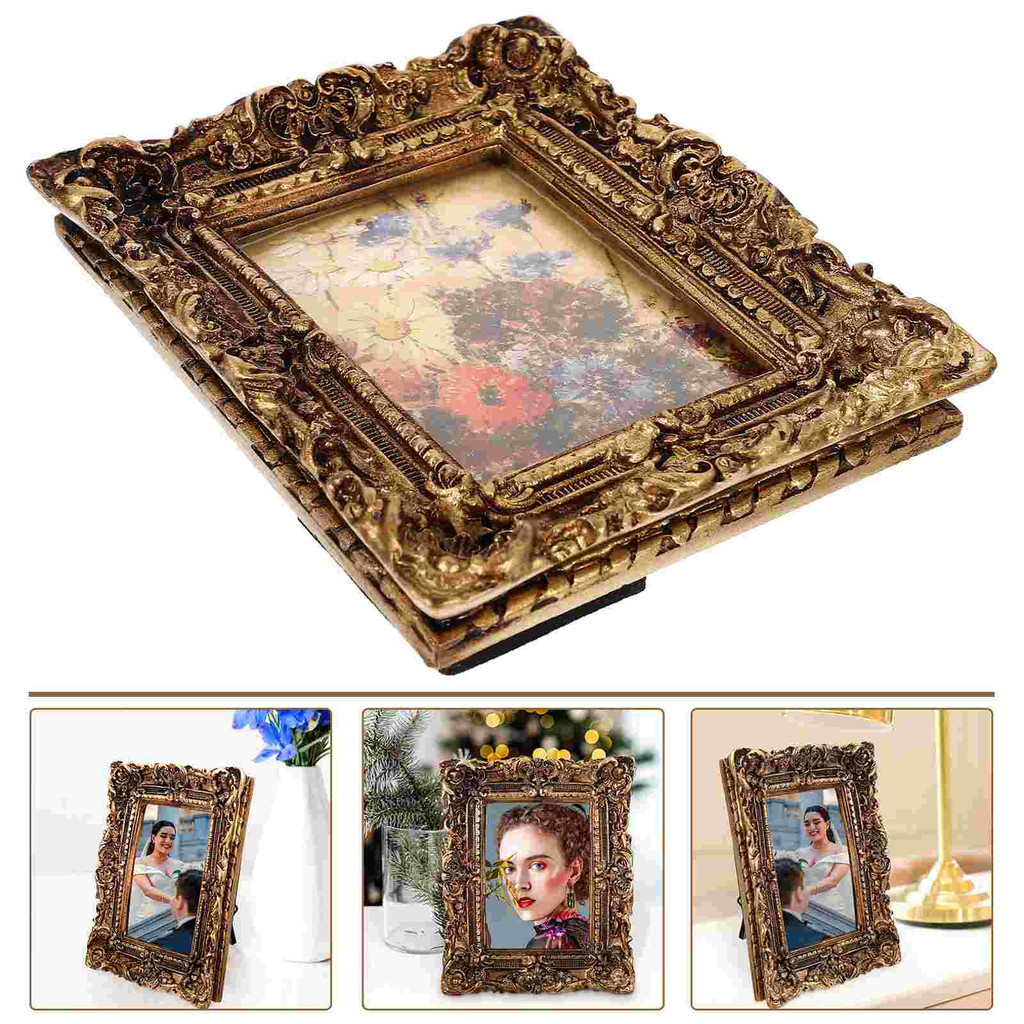 Vintage Picture Frame Photo Frame Tabletop Wall Hanging European Style ...