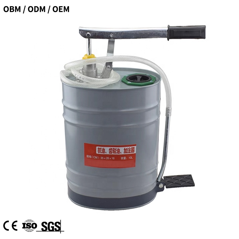 Gear Hand crank oil pump fuel 20L auto lever action hand drum oil pump ...