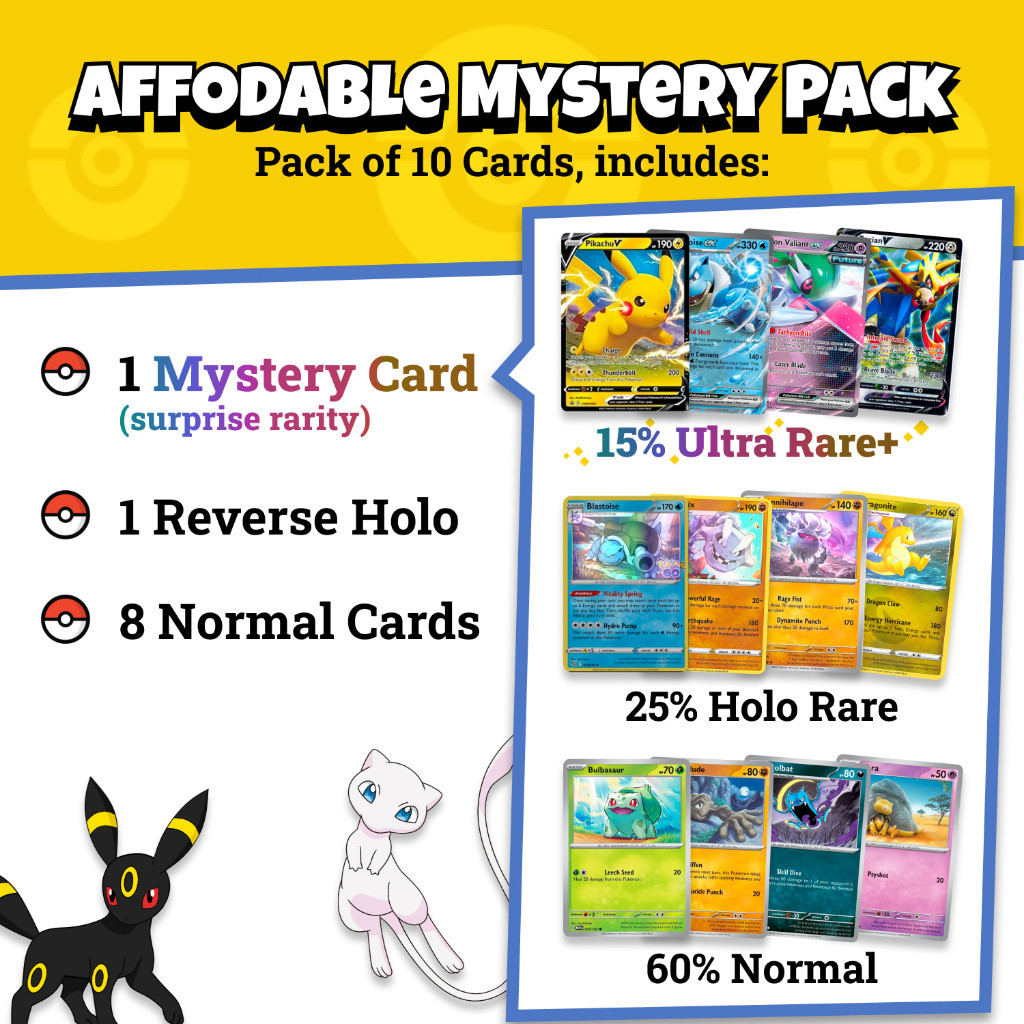 Pokémon Card Packs with a Chance for Secret Rare - Pokémon TCG Cards ...