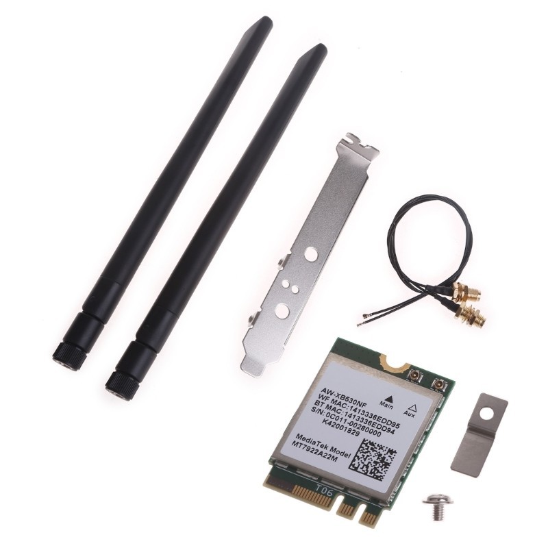 WiFi 6E Card MT7922 NGFF M.2 WiFi Module with BT 5.2 , M.2 WiFi Card ...