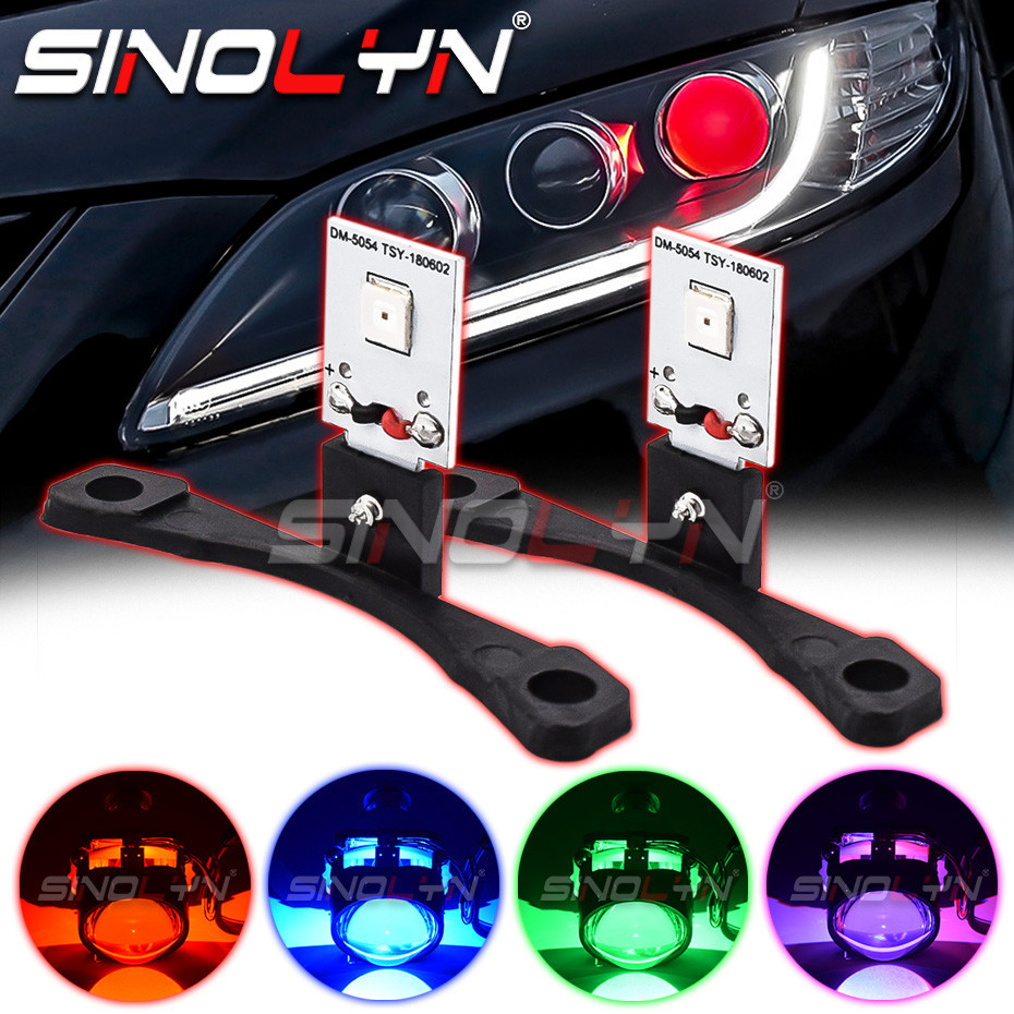 ⚔Car Styling LED Devil Eyes Demon Evil Eye DRL LED Module For Headlight ...
