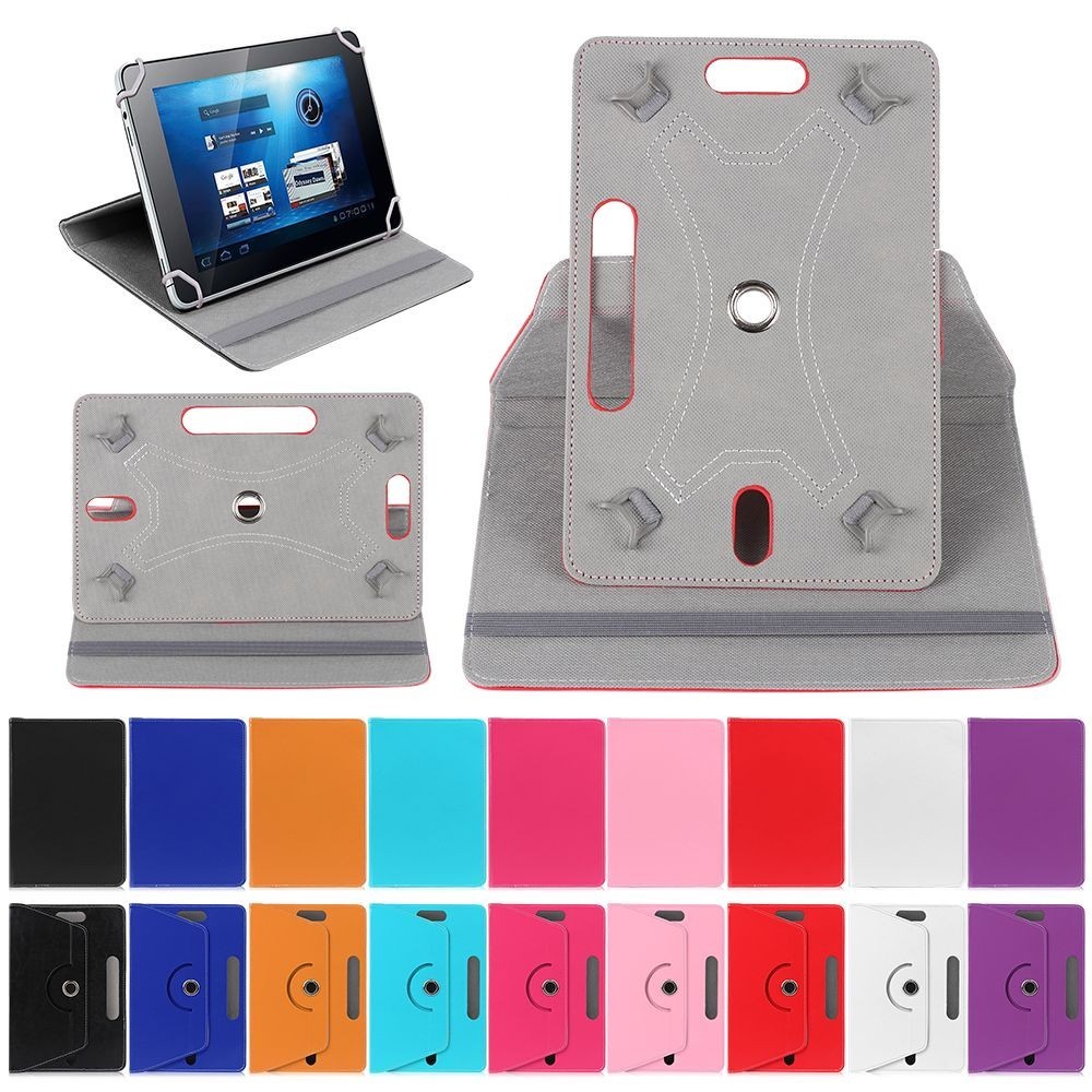 360 Degree Rotating Universal Tablet Case PU Leather Cover For Samsung ...