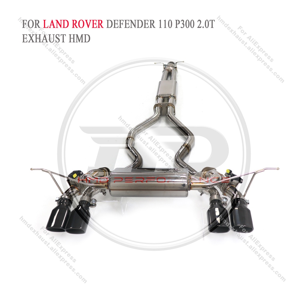 웃HMD Exhaust System Stainless Steel Performance Catback for Land Rover ...