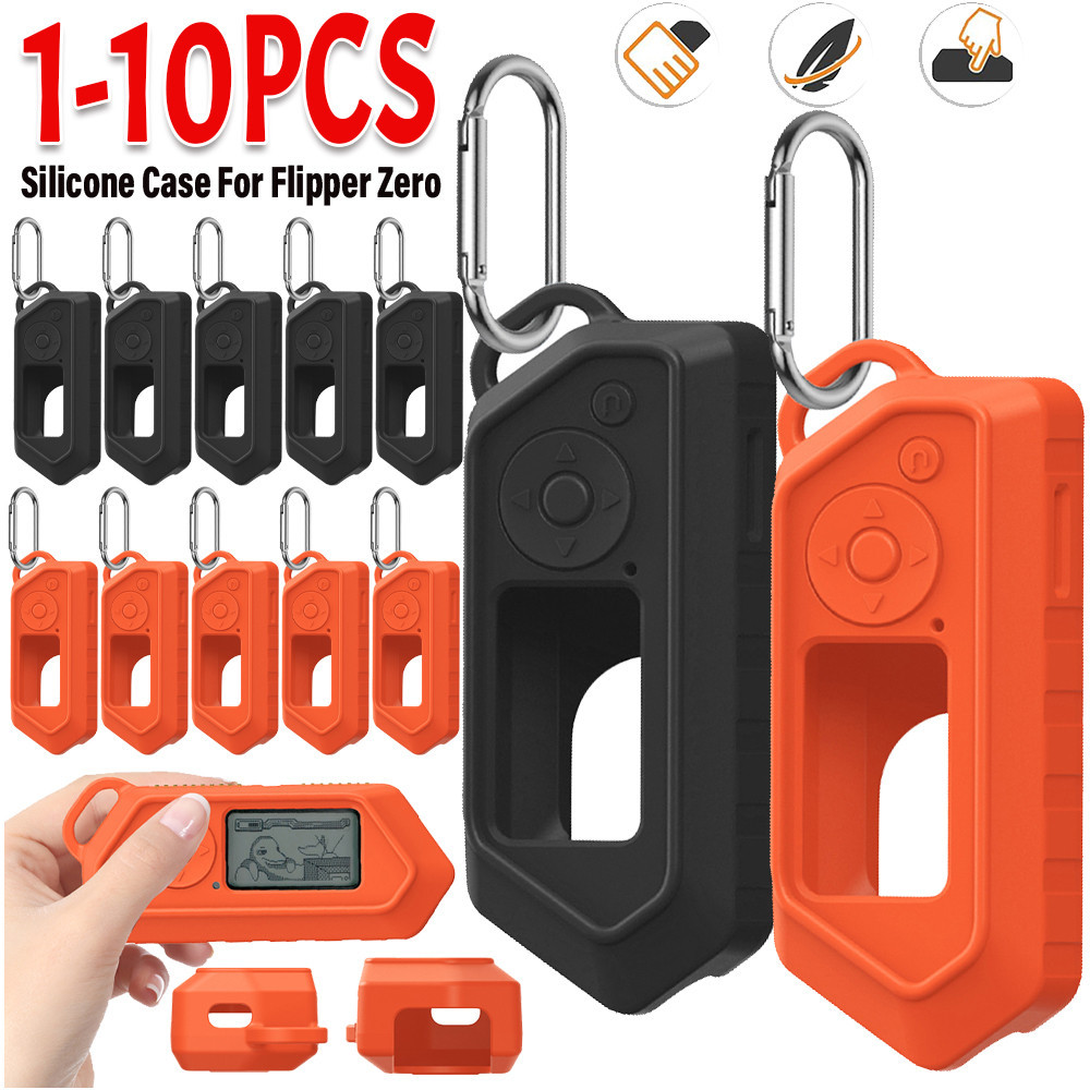 ~1-10PCS Silicone Case For Flipper Zero Game Console Protective Cover ...