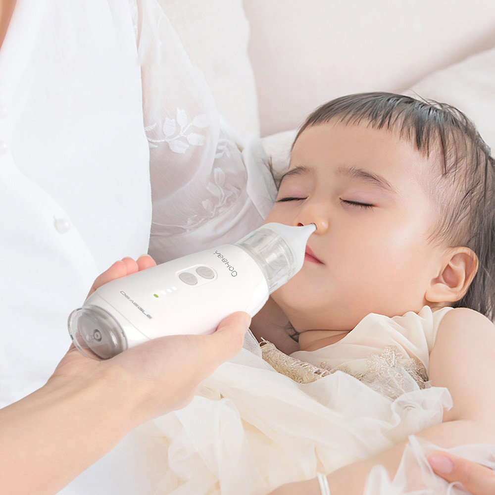 Electric Baby Nasal Aspirator Nose Sucker for Infants Rechargeable Baby ...