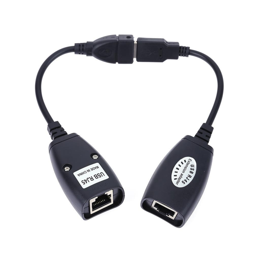 USB 2.0 Extension Extender Adapter male & Female Up To 150ft Using CAT5 ...