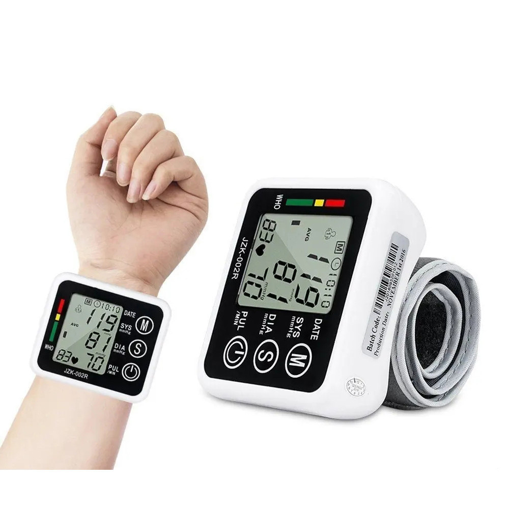 【Automatic Digital Blood Pressure Heart Monitor Tensiometer Wrist Cuff ...