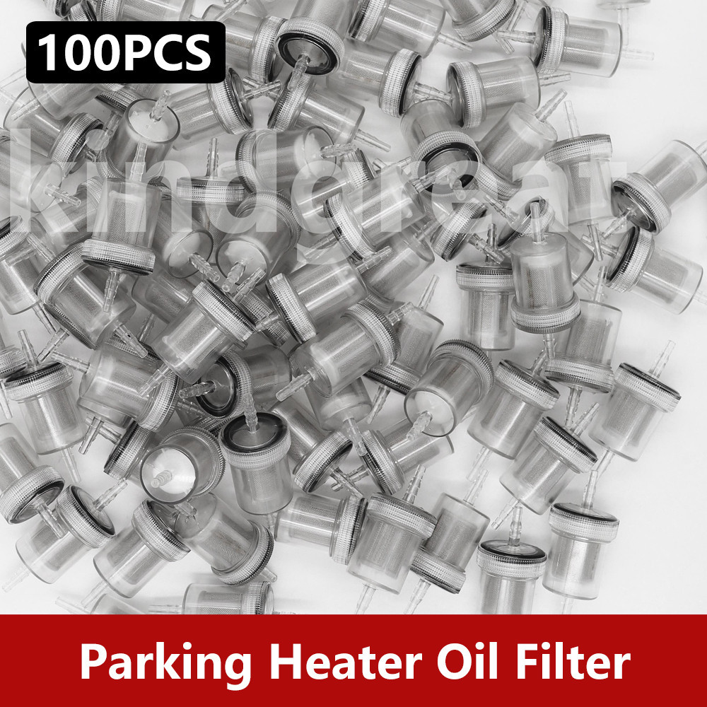 유100PCS/Lot 4mm Diesel In-Line Fuel Filter Kit Gas Filter For Webasto ...