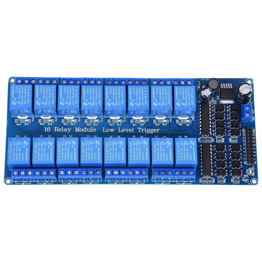 ZJI 2 4 8 16 channels 5V 12V 24V 10A Relay Module Optocoupler Isolated ...