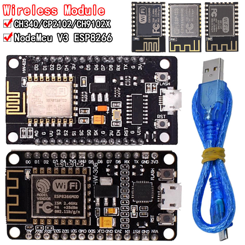 ♚v3 Wireless Module Nodemcu 4m Bytes Lua Wifi Internet Of Things Development Board Based Esp8266