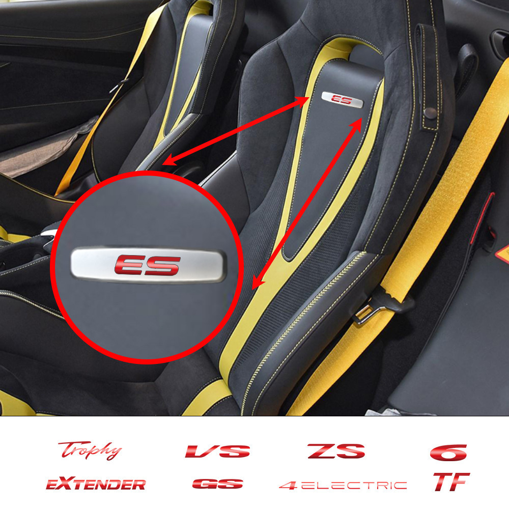 ☾Car Metal Emblem Seat Sticker Auto anti-kick pad floor mat Badge For ...