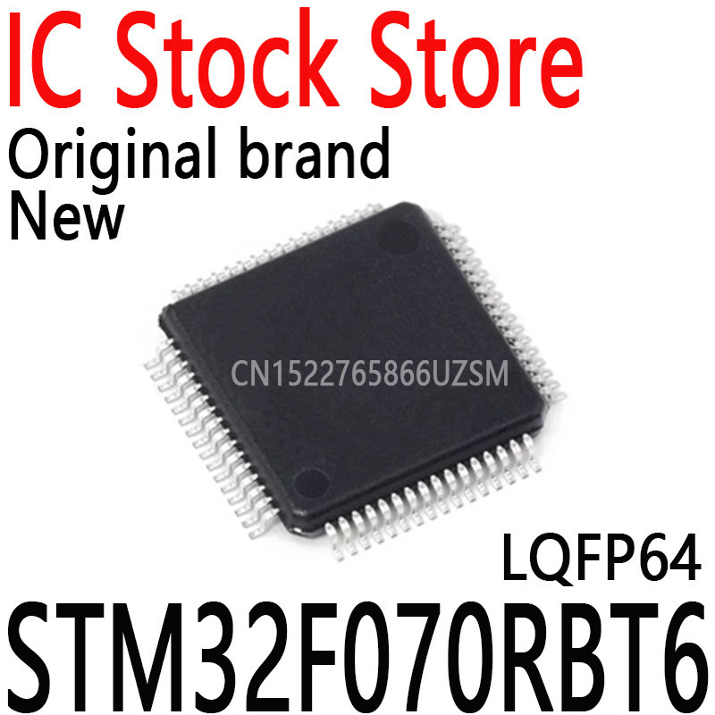 1PCS New and Original Package LQFP64Brand Authentic Microcontroller IC Chip STM32F070RBT6 ๑⚖ ...