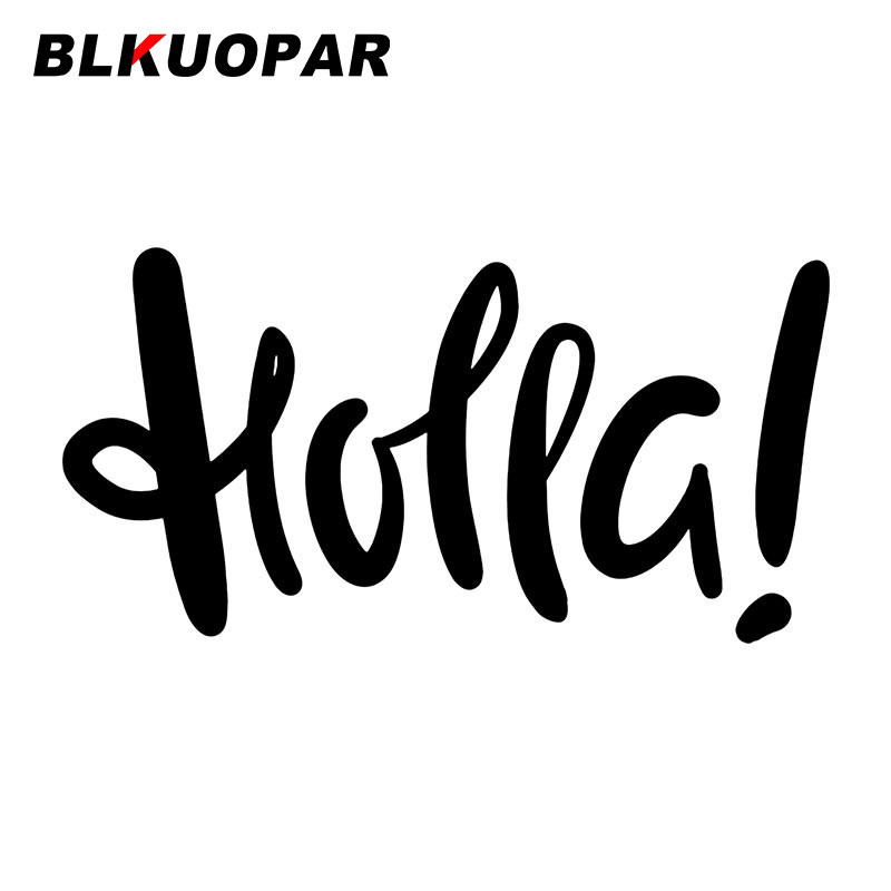 ☾BLKUOPAR Holla Funny Car Stickers DIY Vinyl Decal Occlusion Scratch ...